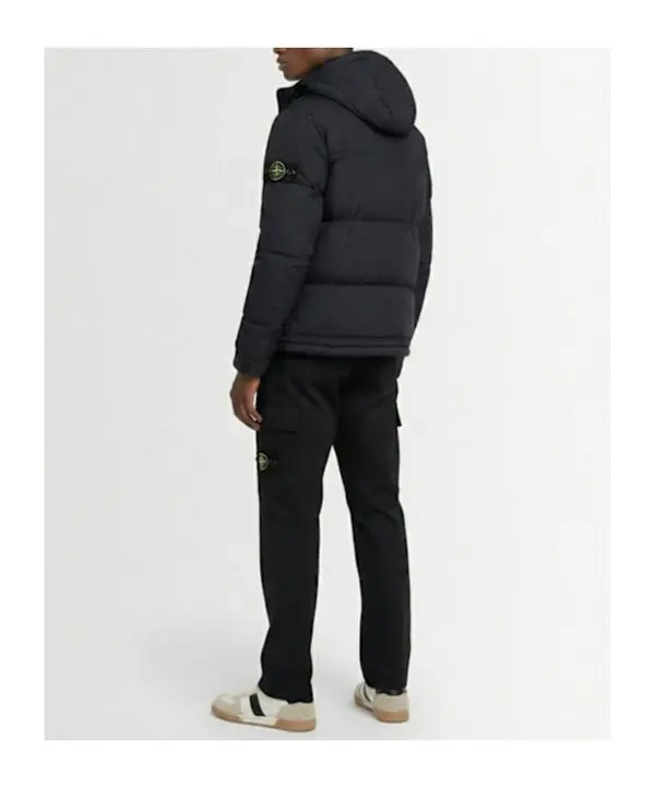 Stone Island Short Ripstop Down Parka - Black