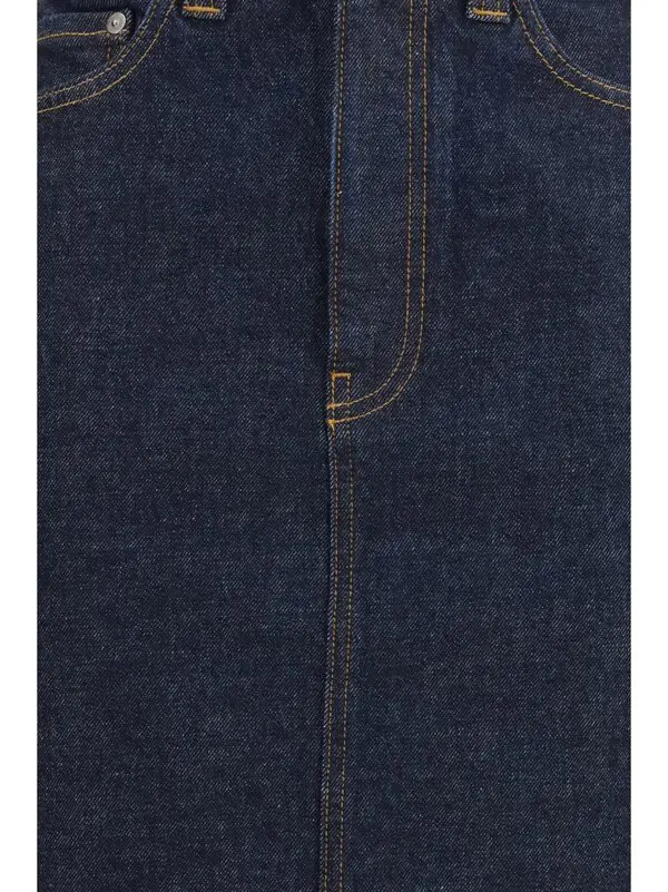 Khaite Kendra Denim Skirt - Benson