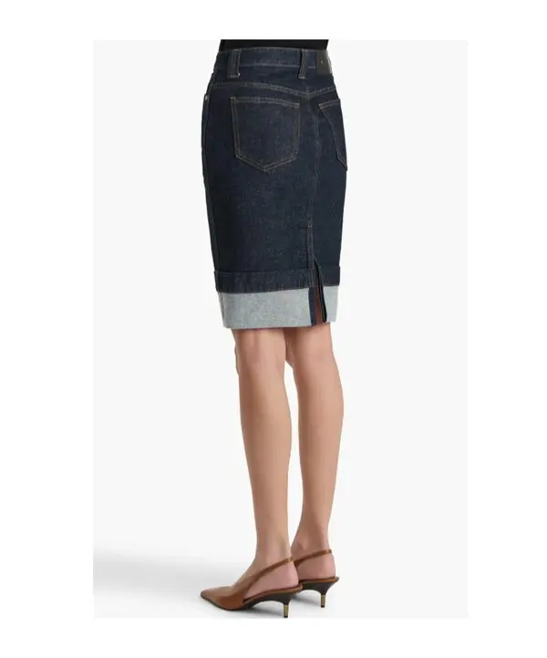 Khaite Kendra Denim Skirt - Benson