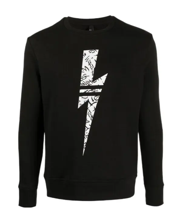Neil Barrett Lightning Print Pullover