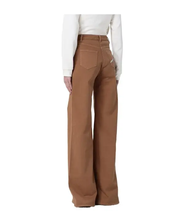 Elisabetta Franchi Palazzo Jeans - Brown