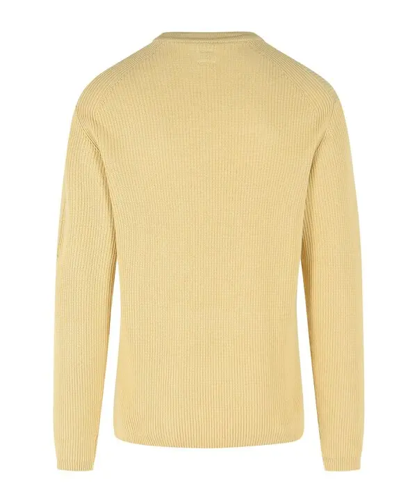 C.P. COMPANY Crewneck Jumper With Logo Plaque