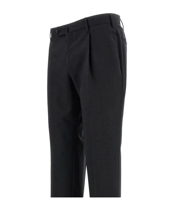 PT TORINO Front Pleats Tailored Trousers