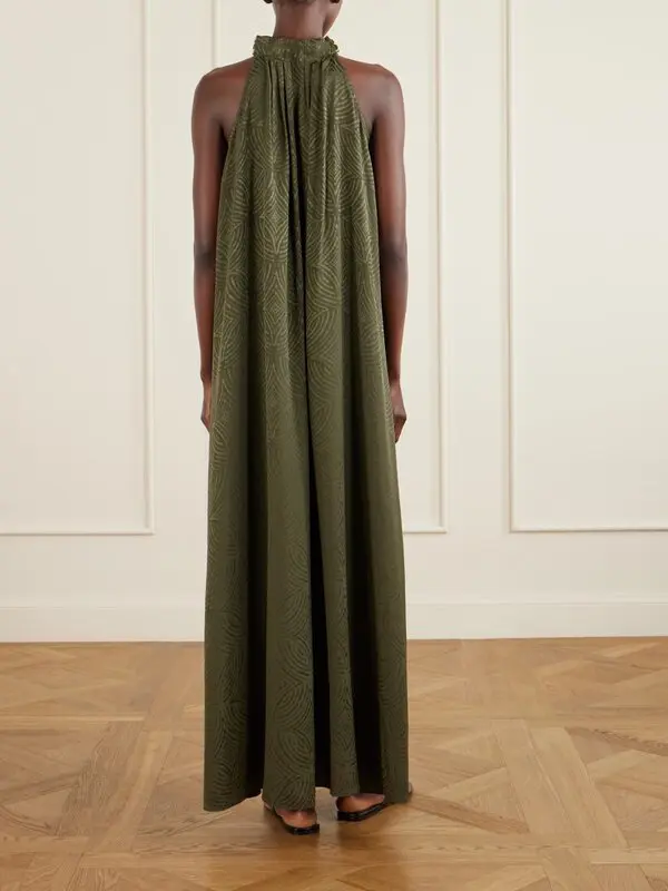 JOSEPH Embellished Backless Maxi Dress