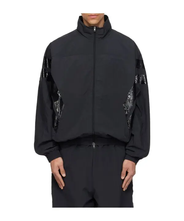 Vetements Patchwork Detail Track Jacket - Black/black
