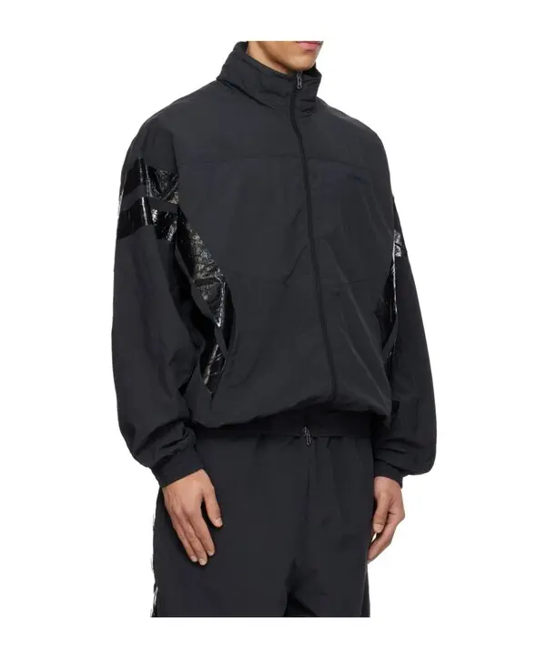 Vetements Patchwork Detail Track Jacket - Black/black