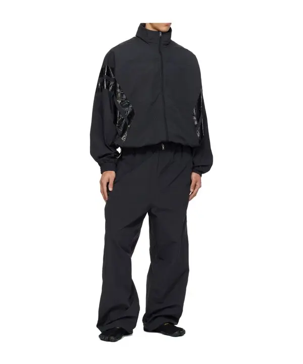 Vetements Patchwork Detail Track Jacket - Black/black