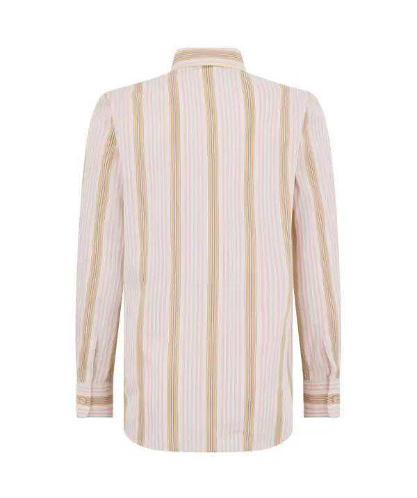 Etro Striped Curved Hem Shirt