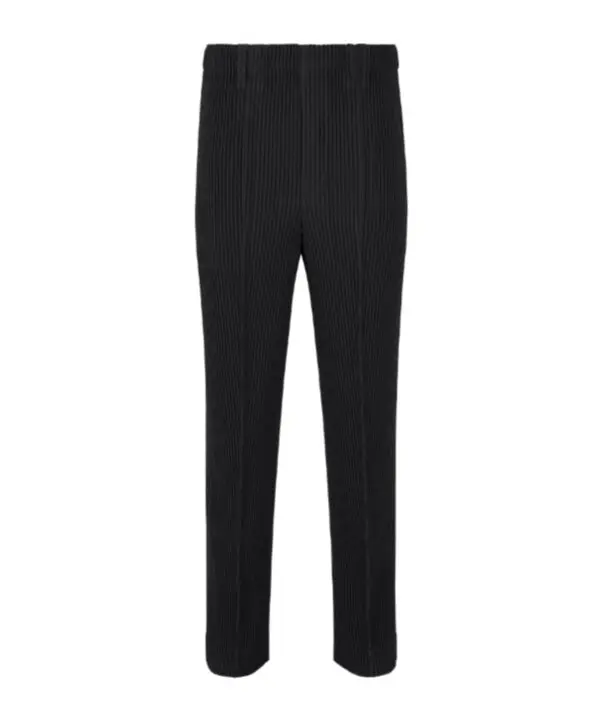 Issey Miyake Pleated Straight-leg Trousers - Black
