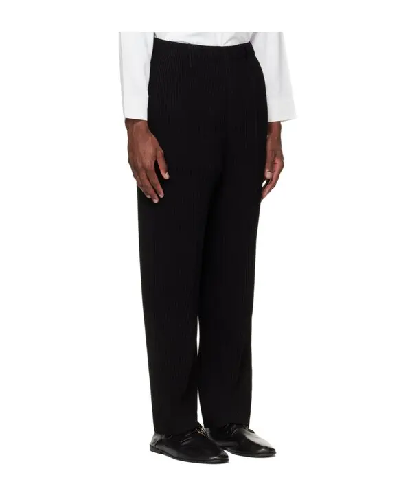 Issey Miyake Pleated Straight-leg Trousers