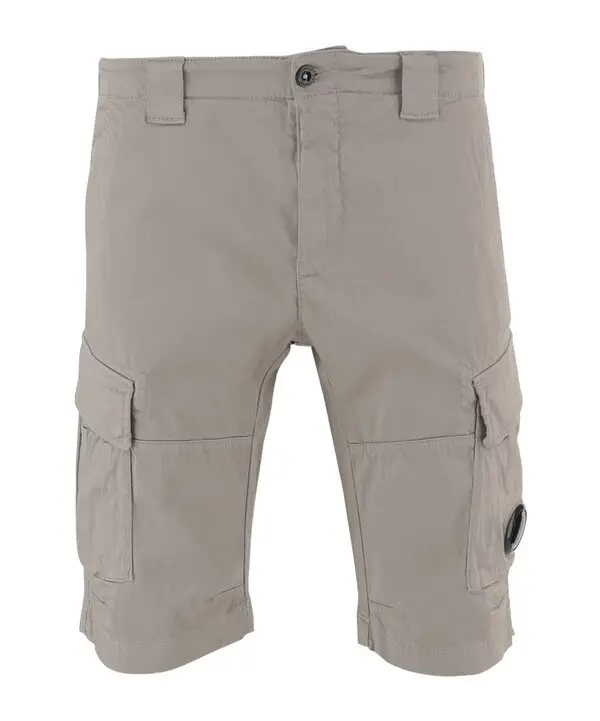 C.P. COMPANY Lens Detailed Cargo Shorts - Gray