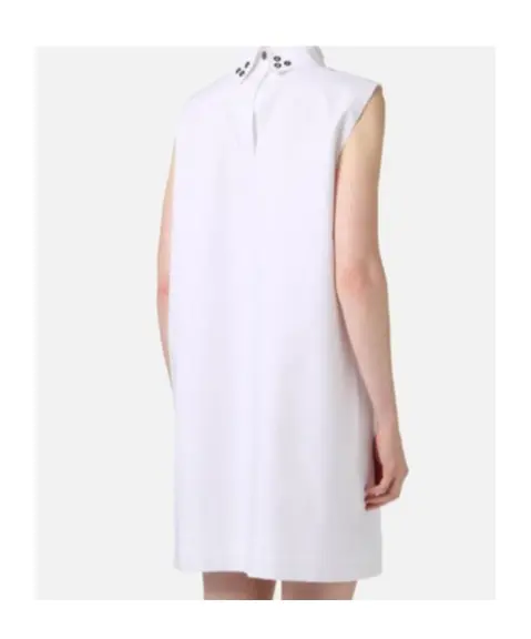 Iceberg Sleeveless Stand-collar Dress