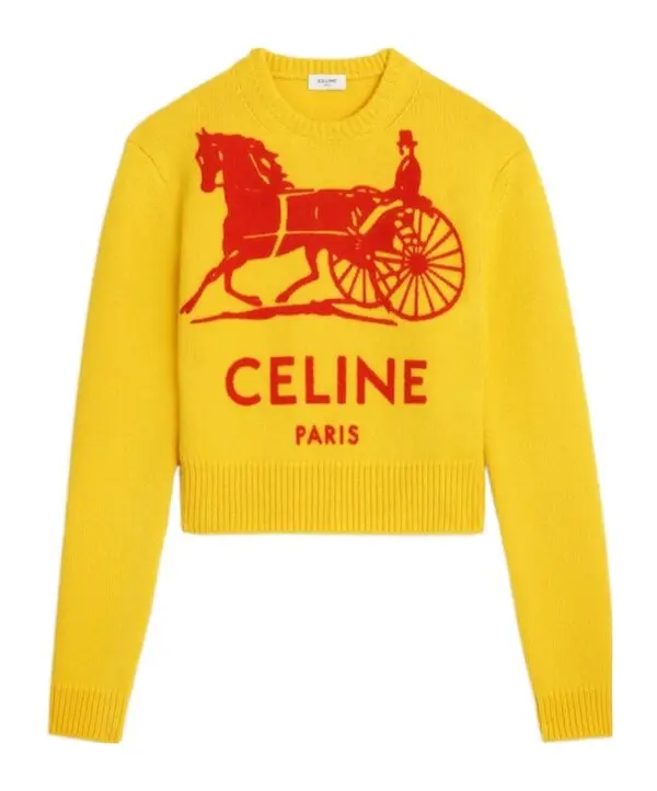 Celine Crewneck Sweater In Cashmere