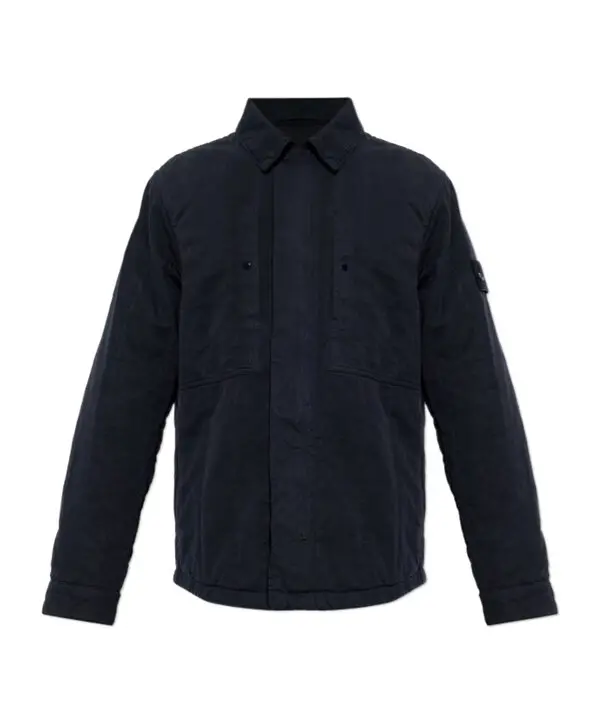 Stone Island Long Sleeve Jacket - Navy Blue