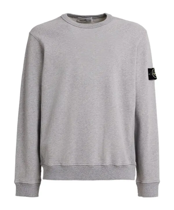 Stone Island Brushed Cotton Sweatshirt - Gray