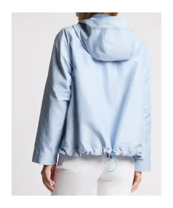 FAY Hooded Toggle-fastening Coat - Light Blue