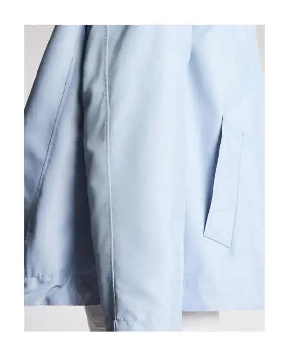 FAY Hooded Toggle-fastening Coat - Light Blue