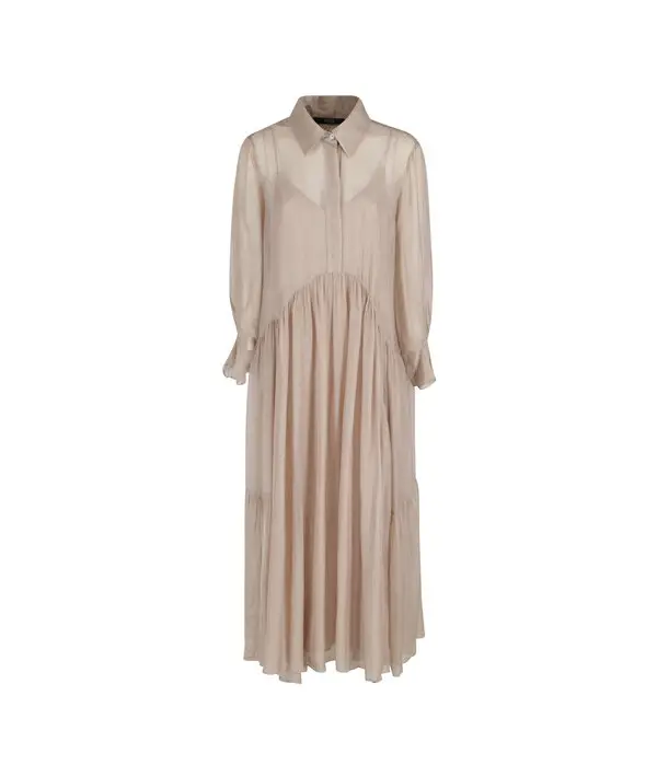 Seventy Long Sleeve Collared Maxi Dress