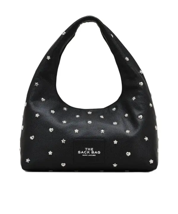 Marc Jacobs Embellished Leather Handbag - Black