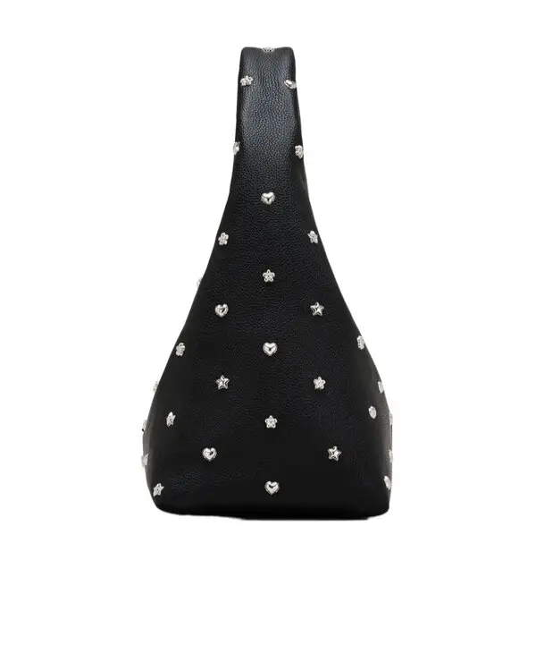 Marc Jacobs Embellished Leather Handbag - Black