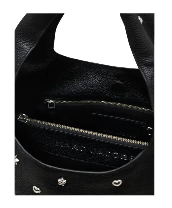 Marc Jacobs Embellished Leather Handbag - Black