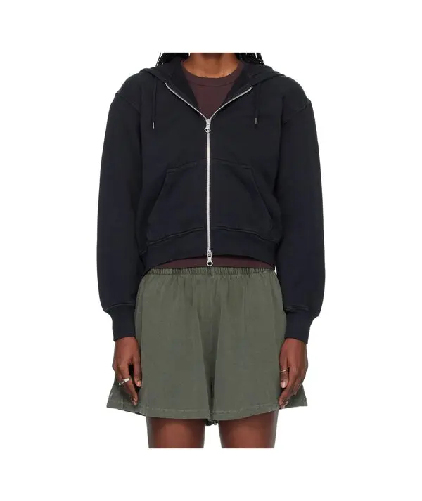 Our Legacy Two-way Zip-fastening Hoodie - Washed Black
