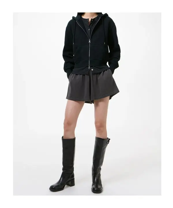 Our Legacy Two-way Zip-fastening Hoodie - Washed Black