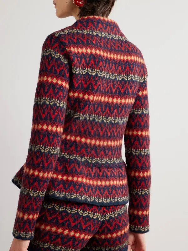 Bally Wool Jacquard Knit Fair Isle Sweater