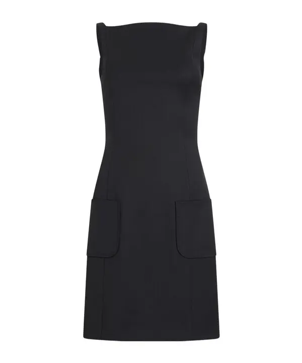 PATOU Sleeveless Pocket Dress - Black