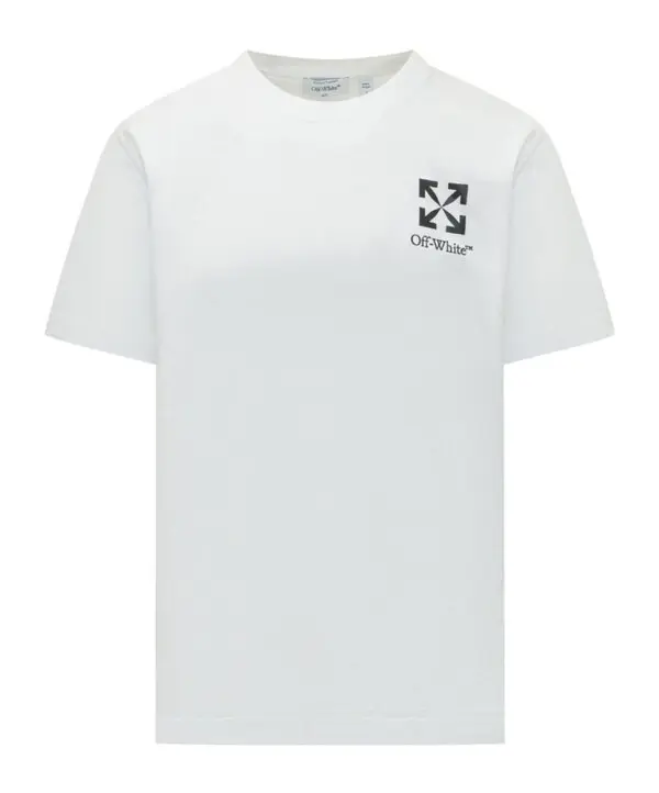 Off-White Logo Printed Crewneck T-shirt - White