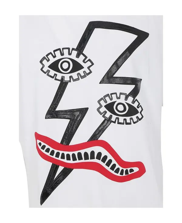 Neil Barrett Graphic Printed T-shirt - White