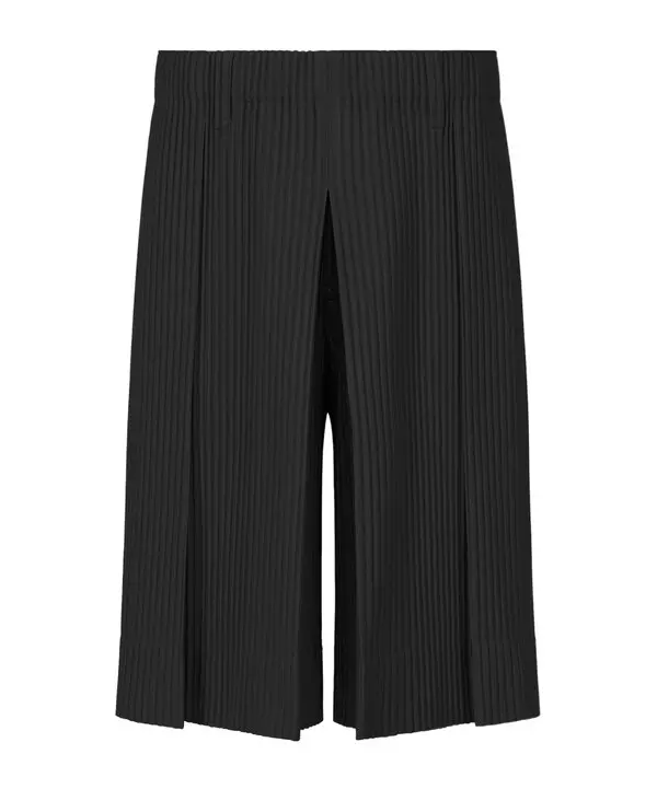 Issey Miyake Homme Plissé Pleated Hakama-style Shorts