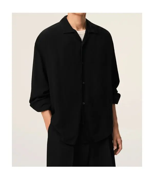 Ami Boxy Camp-collar Shirt