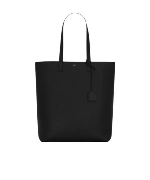 Saint Laurent Logo Detailed Tote Bag - Black