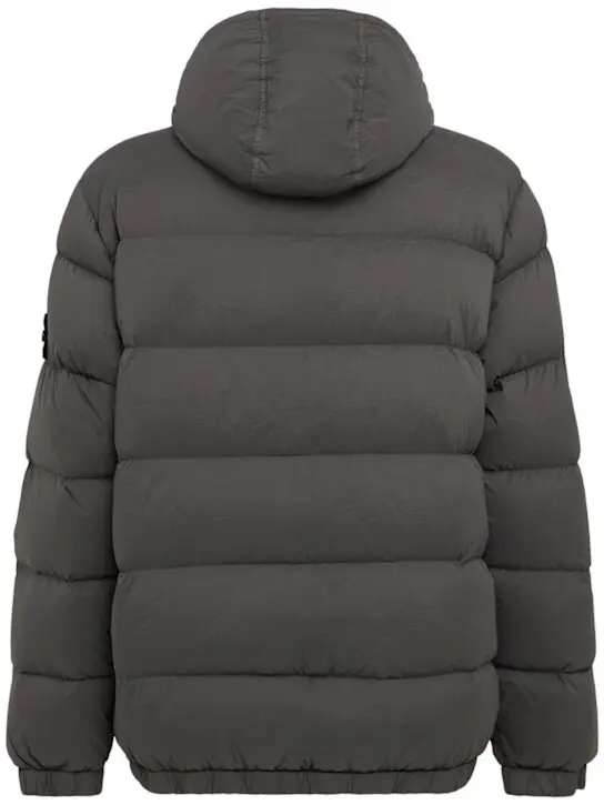 Stone Island Hooded Nylon Down Jacket