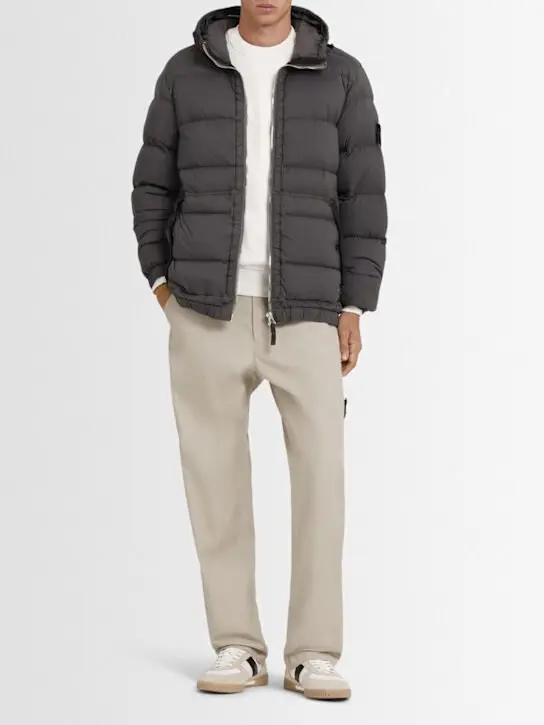 Stone Island Hooded Nylon Down Jacket