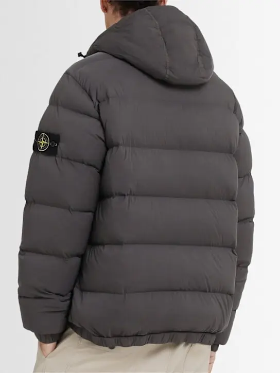 Stone Island Hooded Nylon Down Jacket