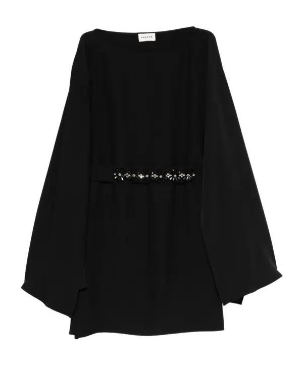 P.a.r.o.s.h Cape Dress With Embellished Belt