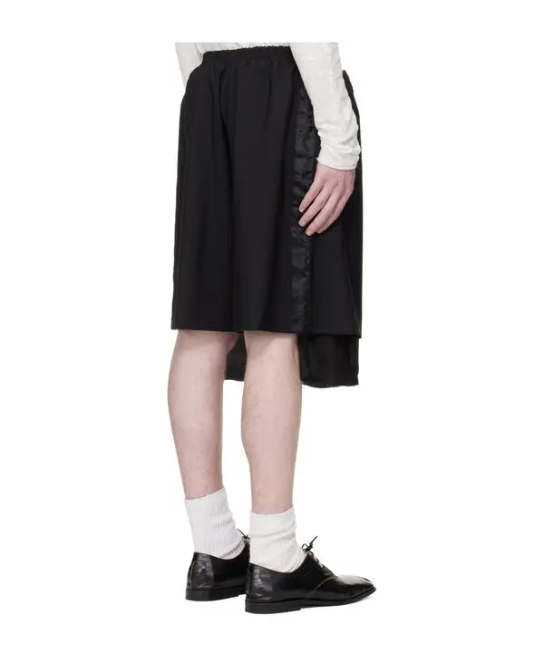 EDWARD CUMING Exploded Lining Fleece Elastic Waist Shorts