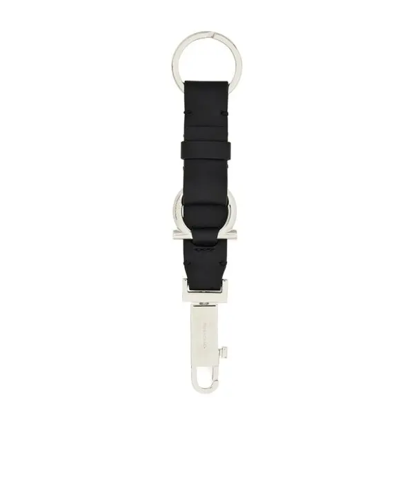 FERRAGAMO Gancini Key Ring - Black