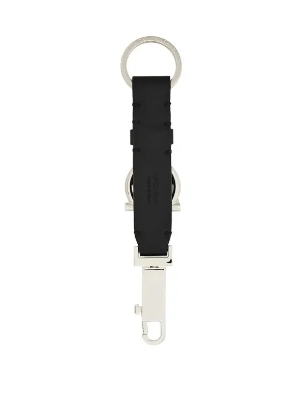 FERRAGAMO Gancini Key Ring - Black