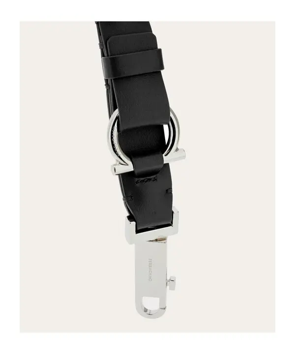 FERRAGAMO Gancini Key Ring - Black