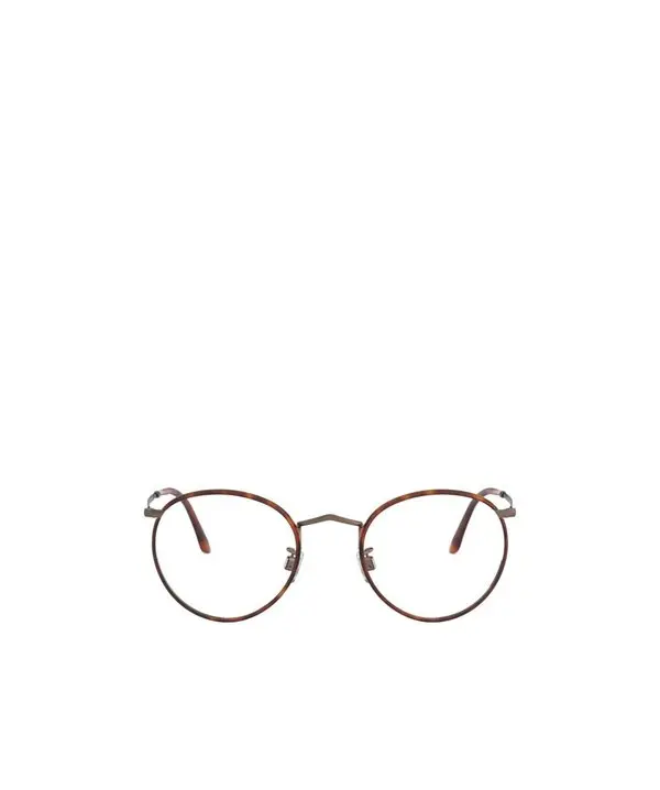 Giorgio Armani Round Frame Glasses - Brown