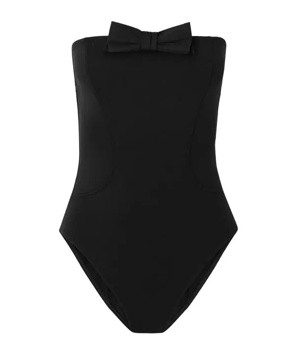 ERES Strapless Swimsuit With Bow Detail - Black