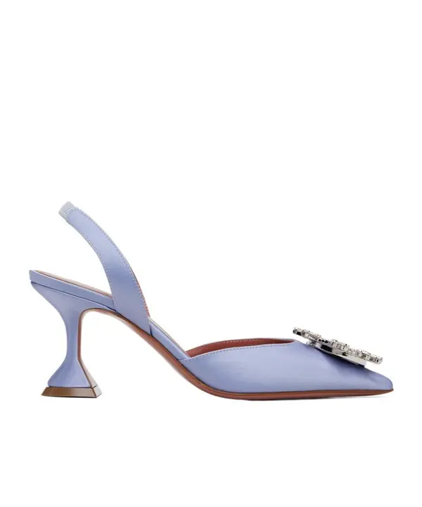 Amina Muaddi Begum Sling 70 Pointed-toe High-heeled Sandals - Lavender