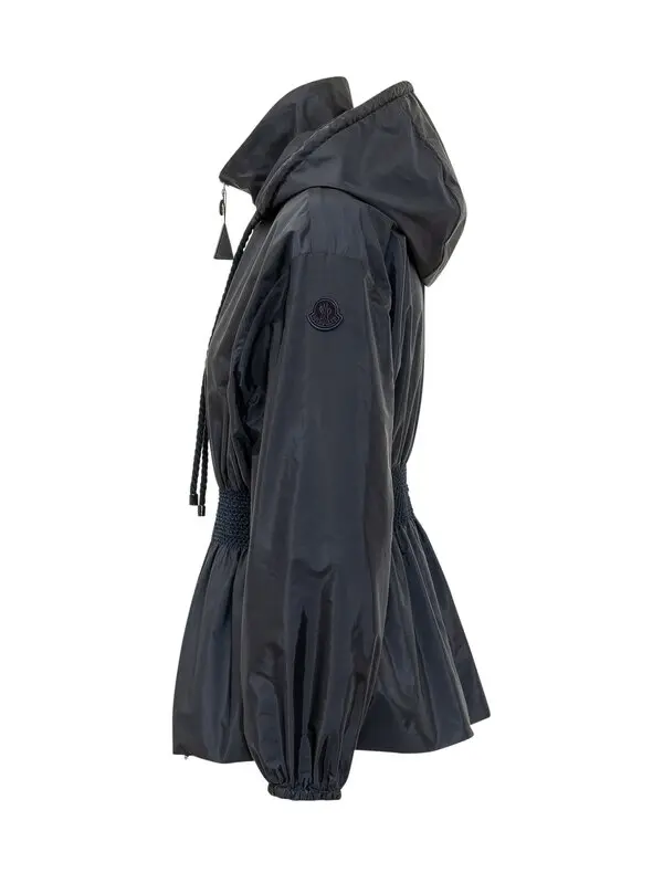 Moncler Liriope Hooded Rain Jacket - Midnight Blue