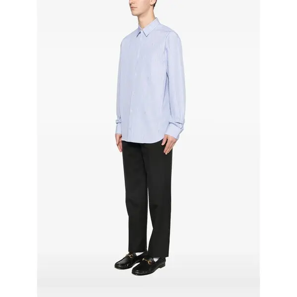Gucci Striped Poplin Shirt - Light Blue