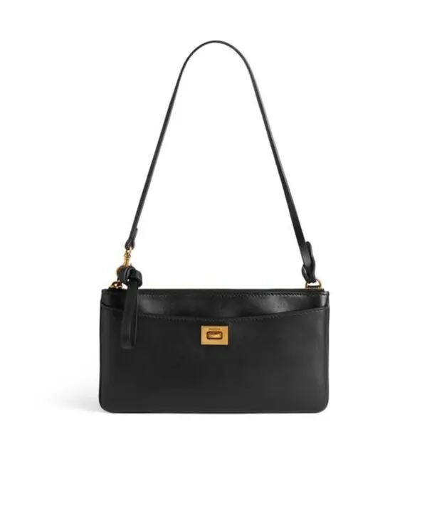 Balenciaga Rodeo Phone Pouch Shoulder Bag - Black