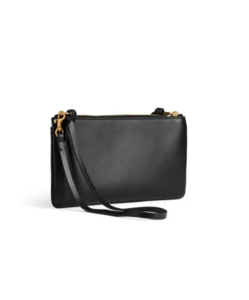 Balenciaga Rodeo Phone Pouch Shoulder Bag - Black
