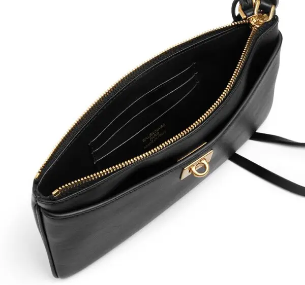 Balenciaga Rodeo Phone Pouch Shoulder Bag - Black